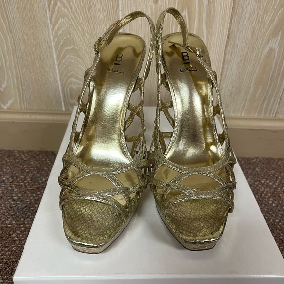 Bakers | Shoes | Bakers Shoes Harris Gold Sexy Strappy Stiletto ...